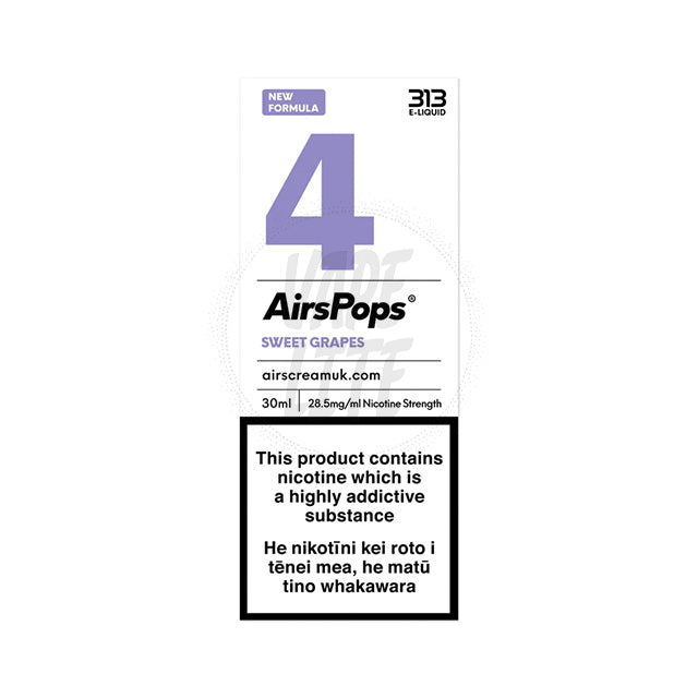 Airscream | AirsPops 313 E-Liquid 30ml | No.4 Sweet Grapes (Freezy ...