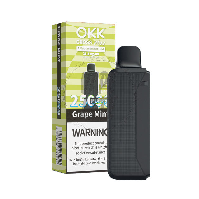 OKK | Plus Pod | Grape Mint | 28.5mg/ml – Vape Lite