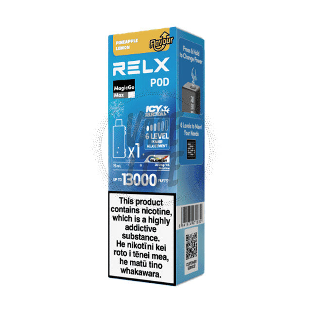 RELX | MagicGo MAX Pod 15ml | Pineapple Lemon | 28.5mg/ml – Vape Lite